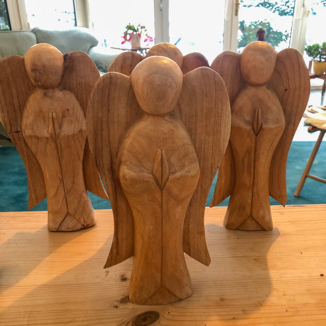 Wooden Angel 30cm - Etsy