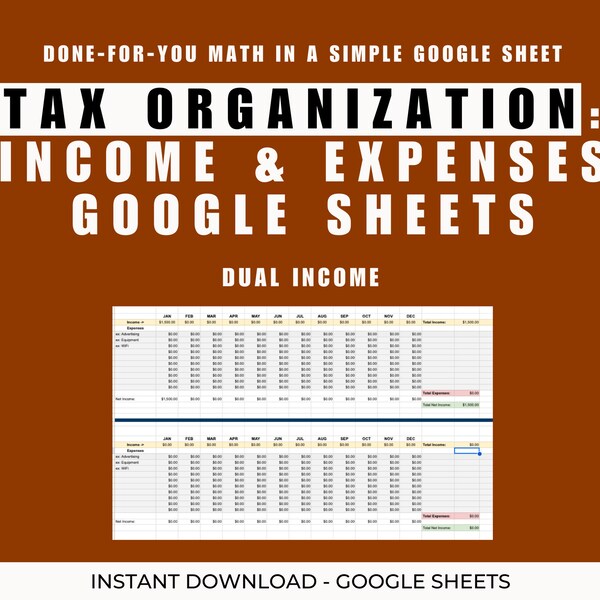 Income and Expense Tracker - Etsy