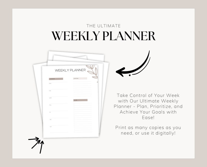 Weekly Planner: Mon-sun Schedule, To-do List, and Priority Organizer ...