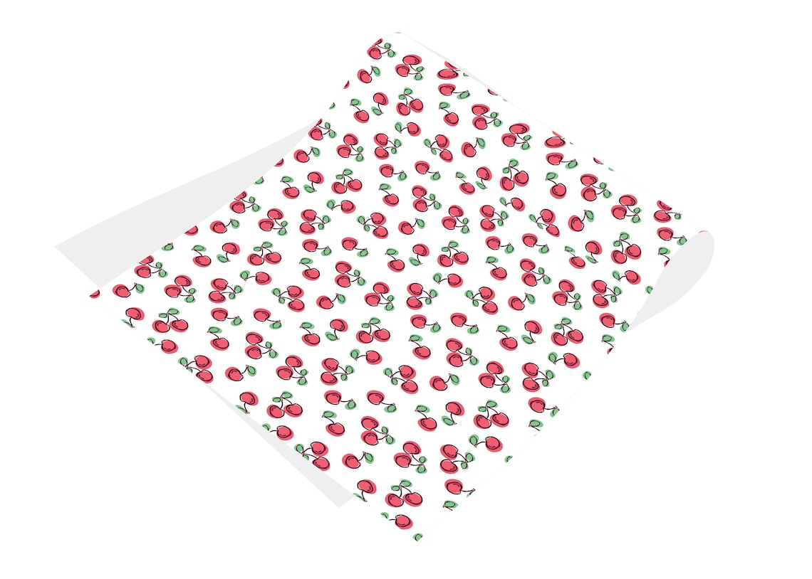 Cherries Wrapping Paper Fruit Wrapping Paper Fruit Gift - Etsy
