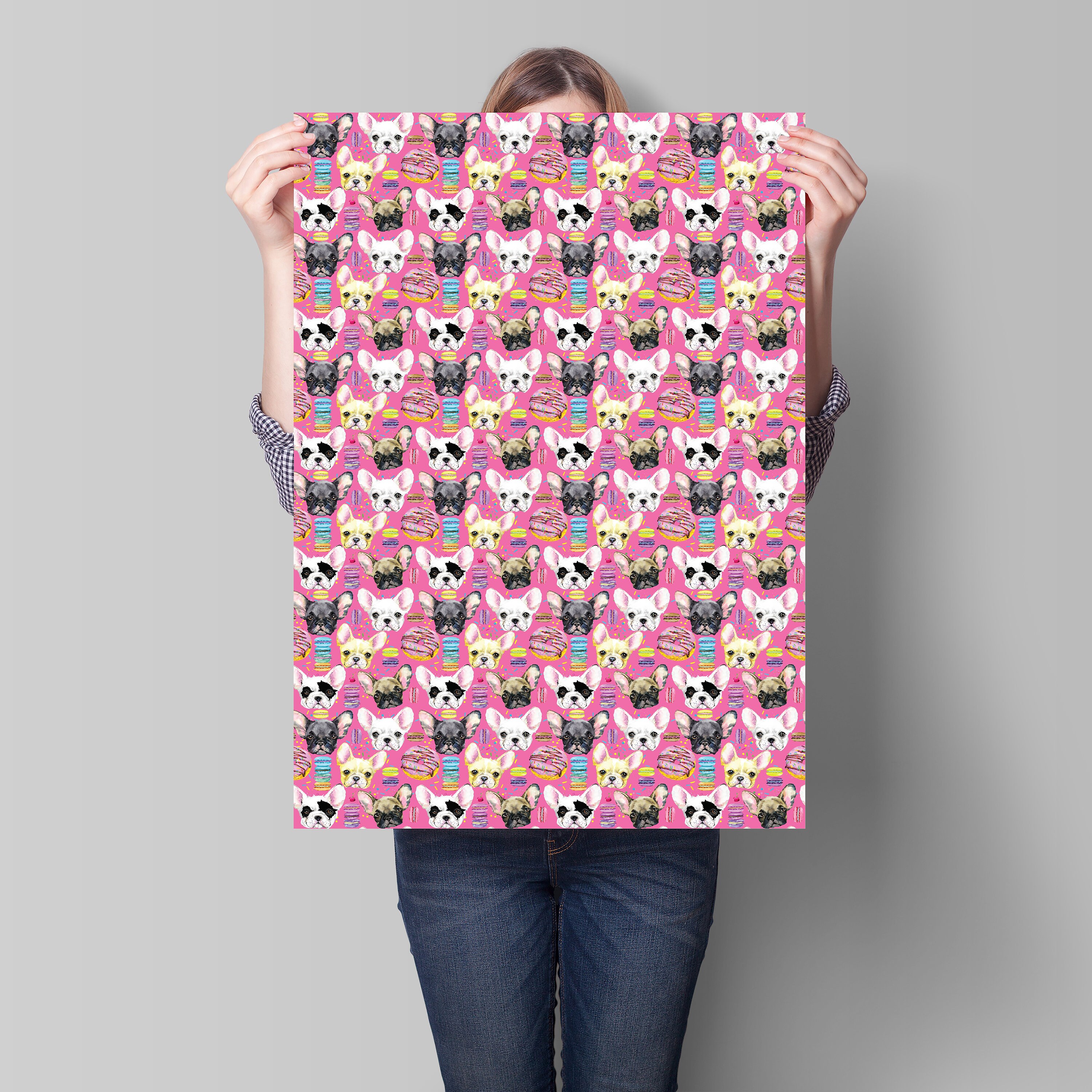 French Bulldog Wrapping Paper Frenchie Wrapping Paper - Etsy