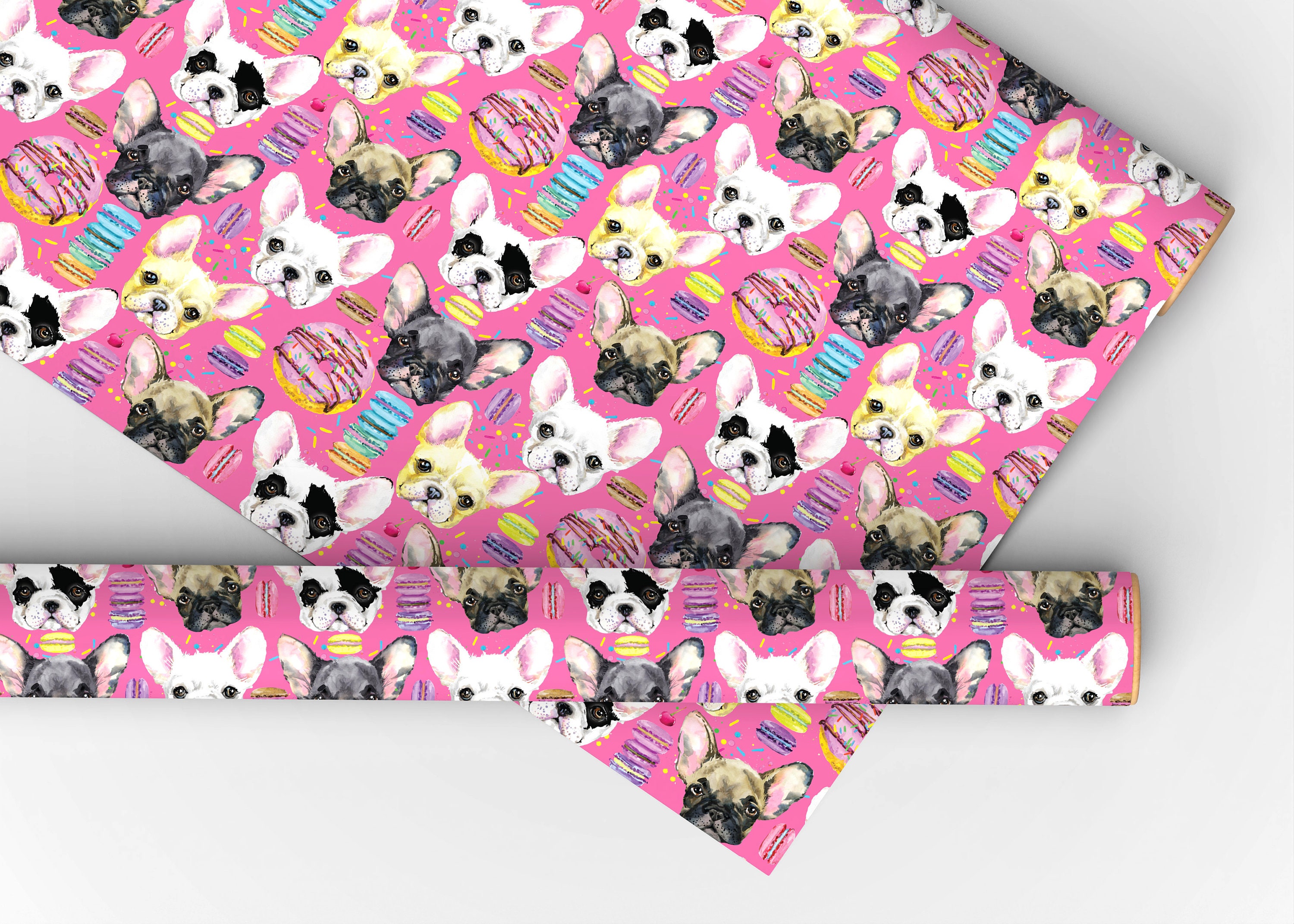 French Bulldog Wrapping Paper - Frenchie Wrapping Paper, French Bulldog ...