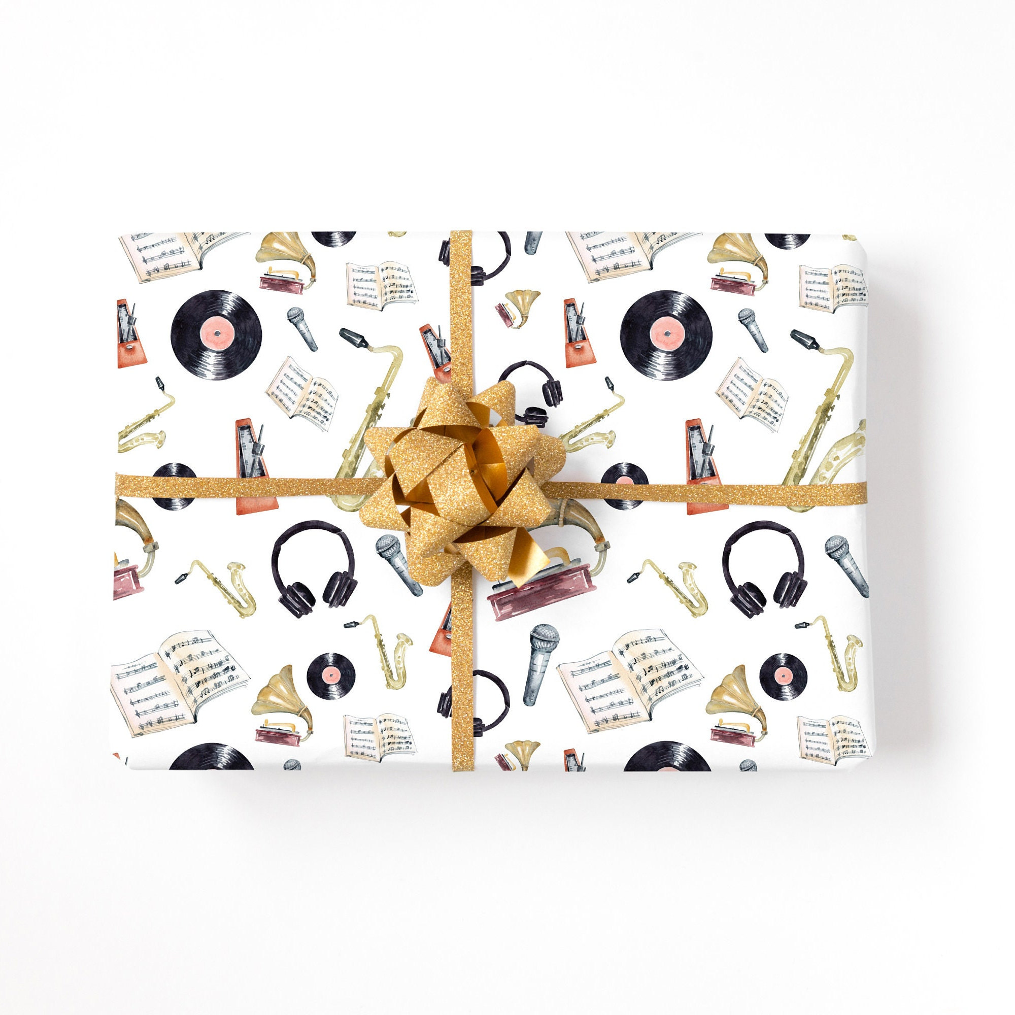 Music Gift Wrap Music Wrapping Paper Vintage Music Gift - Etsy
