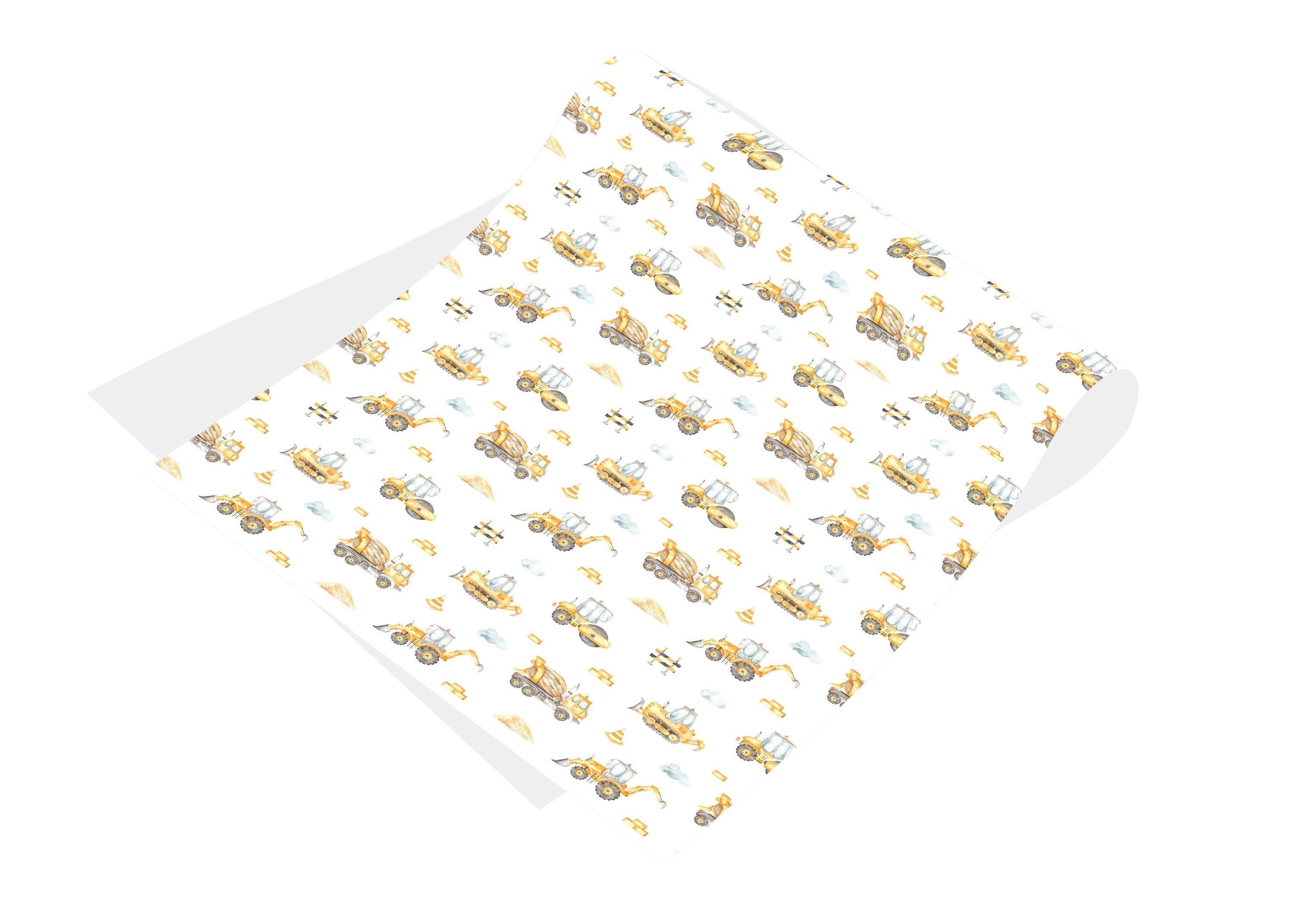 Construction Gift Wrapping Paper - Construction Birthday Party ...