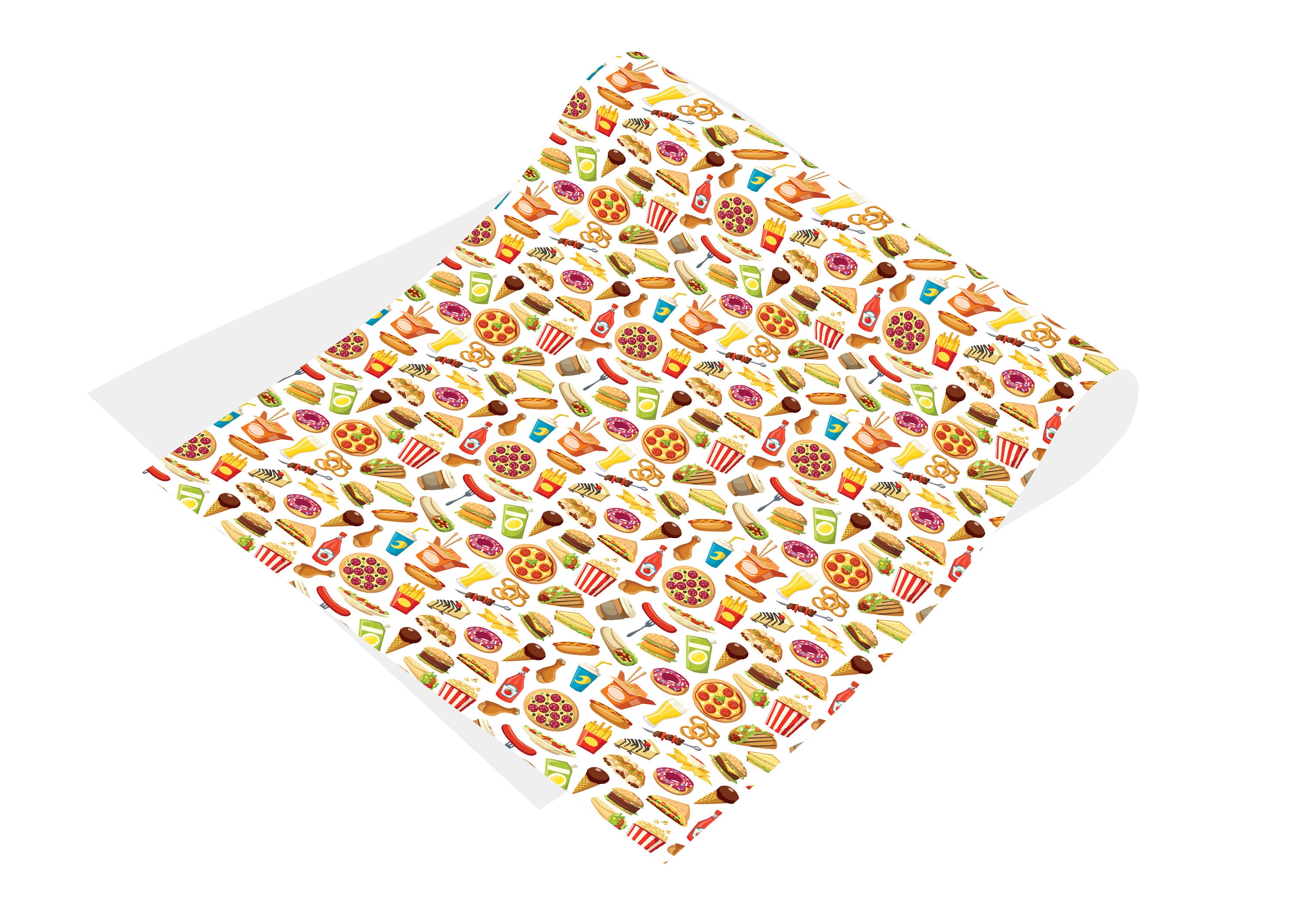Junk Food Wrapping Paper Pizza Wrapping Paper, Pizza Gifts, Funny ...