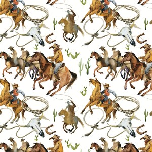 Cowboy Wrapping Paper - Western Wrapping Paper, Rodeo Wrapping Paper ...