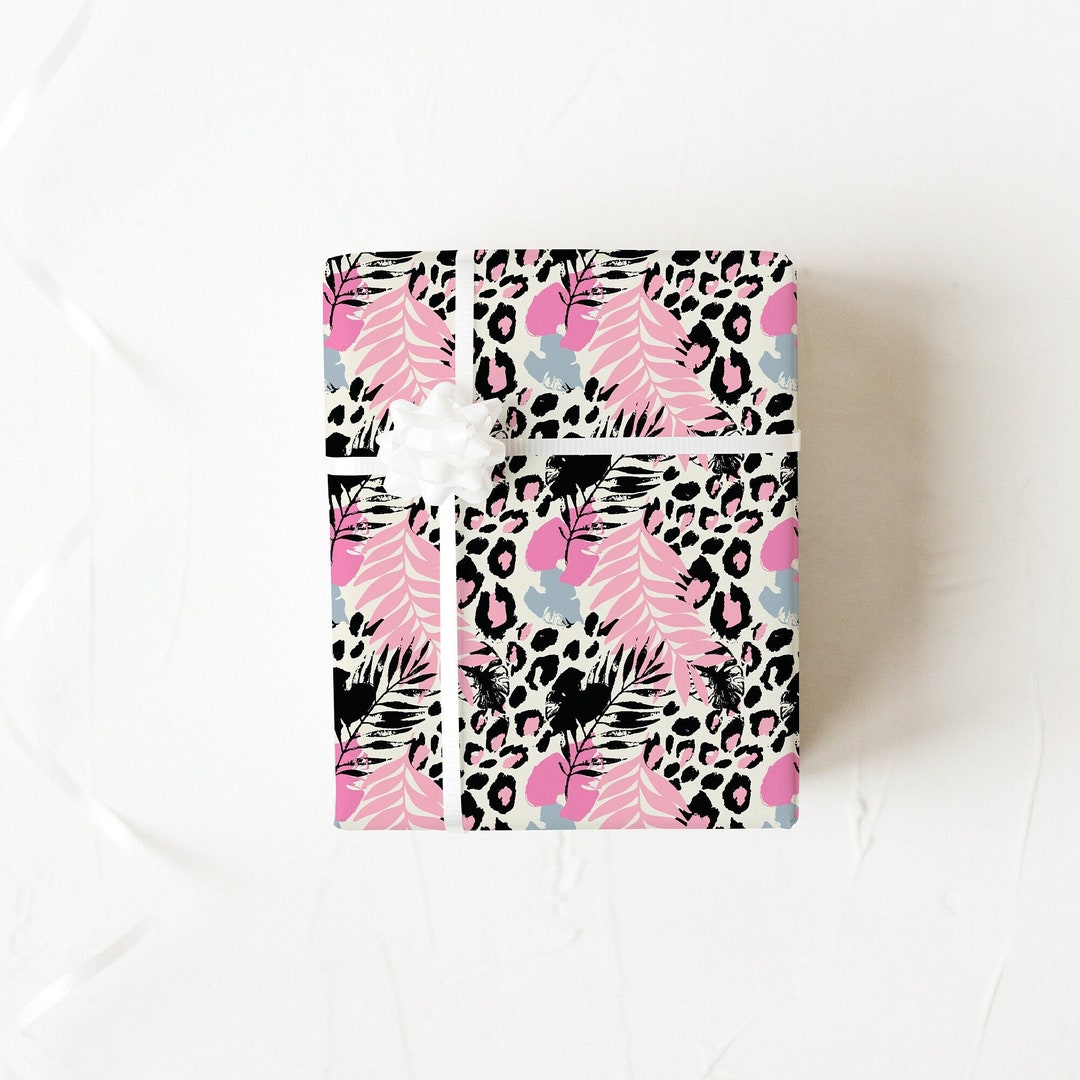 Leopard Print Wrapping Paper Cheetah Print Paper, Bachelorette Wrapping ...