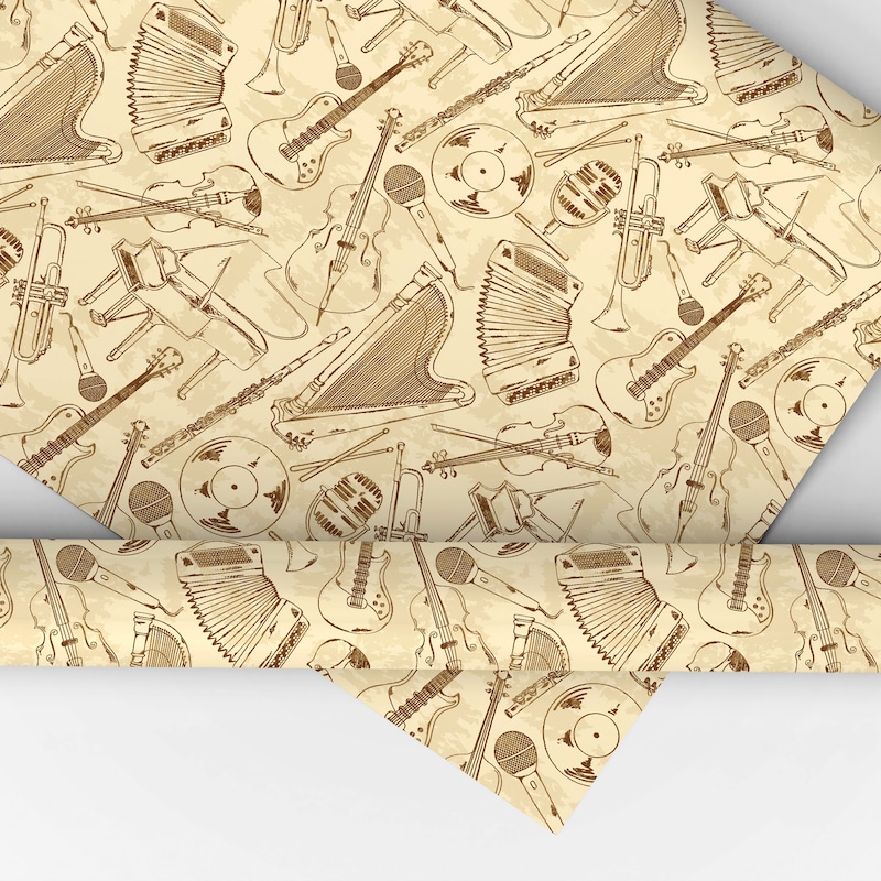 Music Wrapping Paper - Etsy