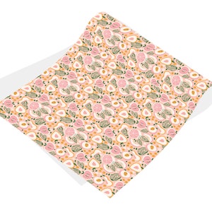 Peach Wrapping Paper - Fruit Wrapping Paper, Citrus Party, Peach Baby ...