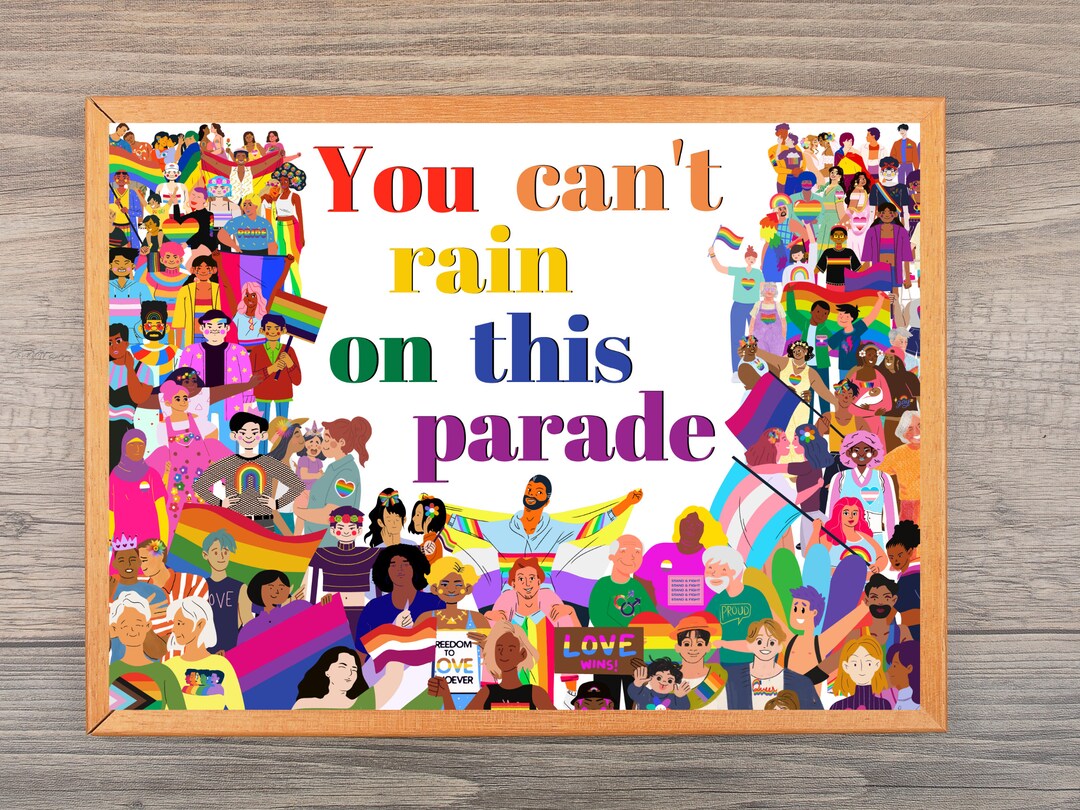 Pride Parade Posters Decor, Printable Wall Art, Home Wall Art Decor ...