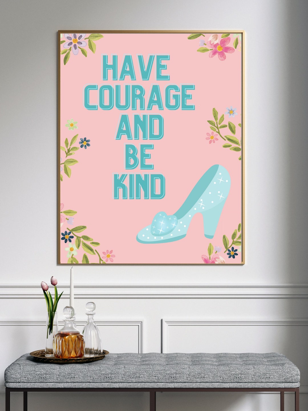Disney Cinderella Poster Decor, Printable Wall Art, Home Wall Art Decor ...