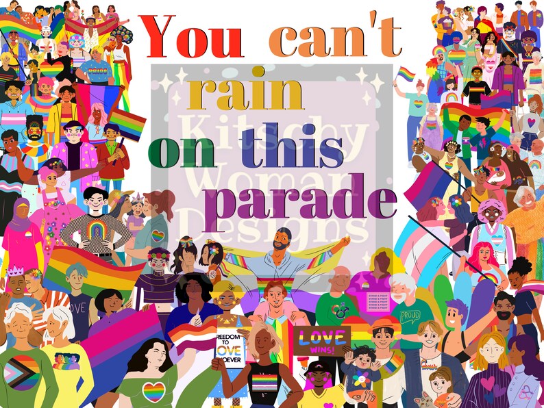 Pride Parade Posters Decor Printable Wall Art Home Wall Art - Etsy