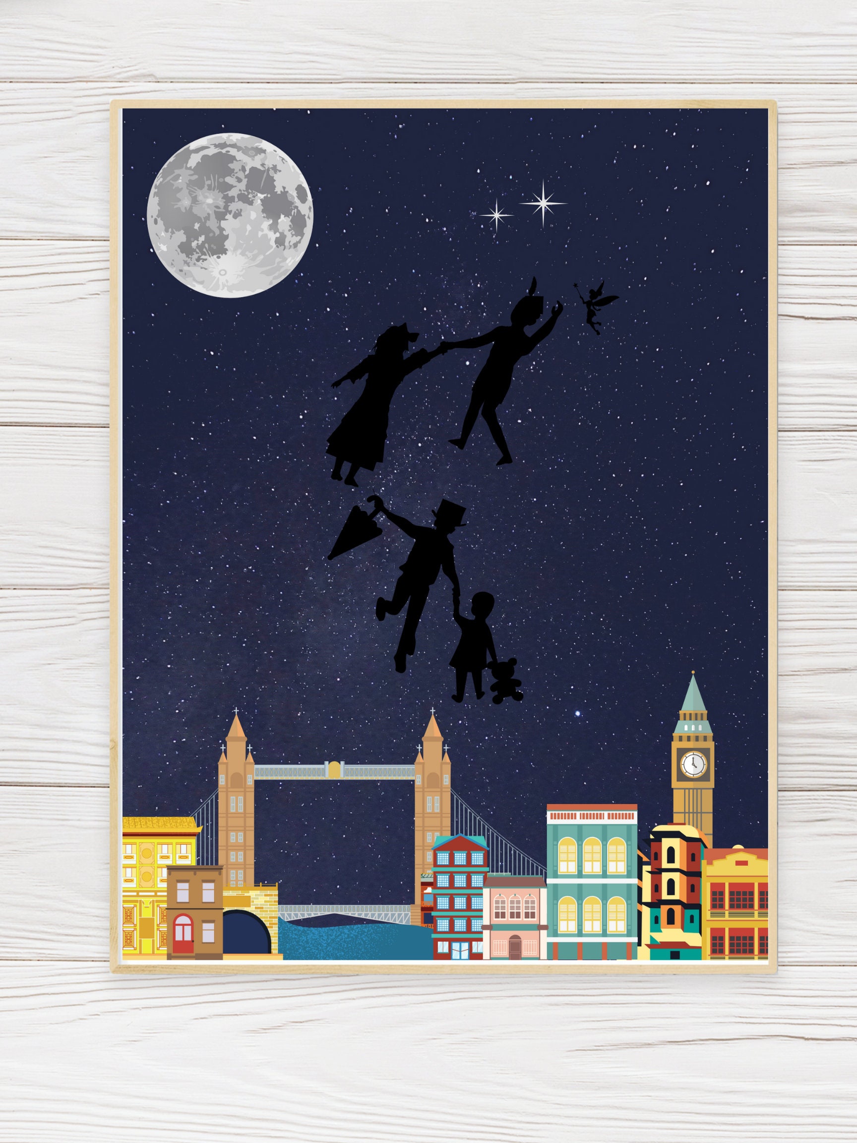 Disney Peter Pan Poster Decor, Printable Wall Art, Home Wall Art Decor ...