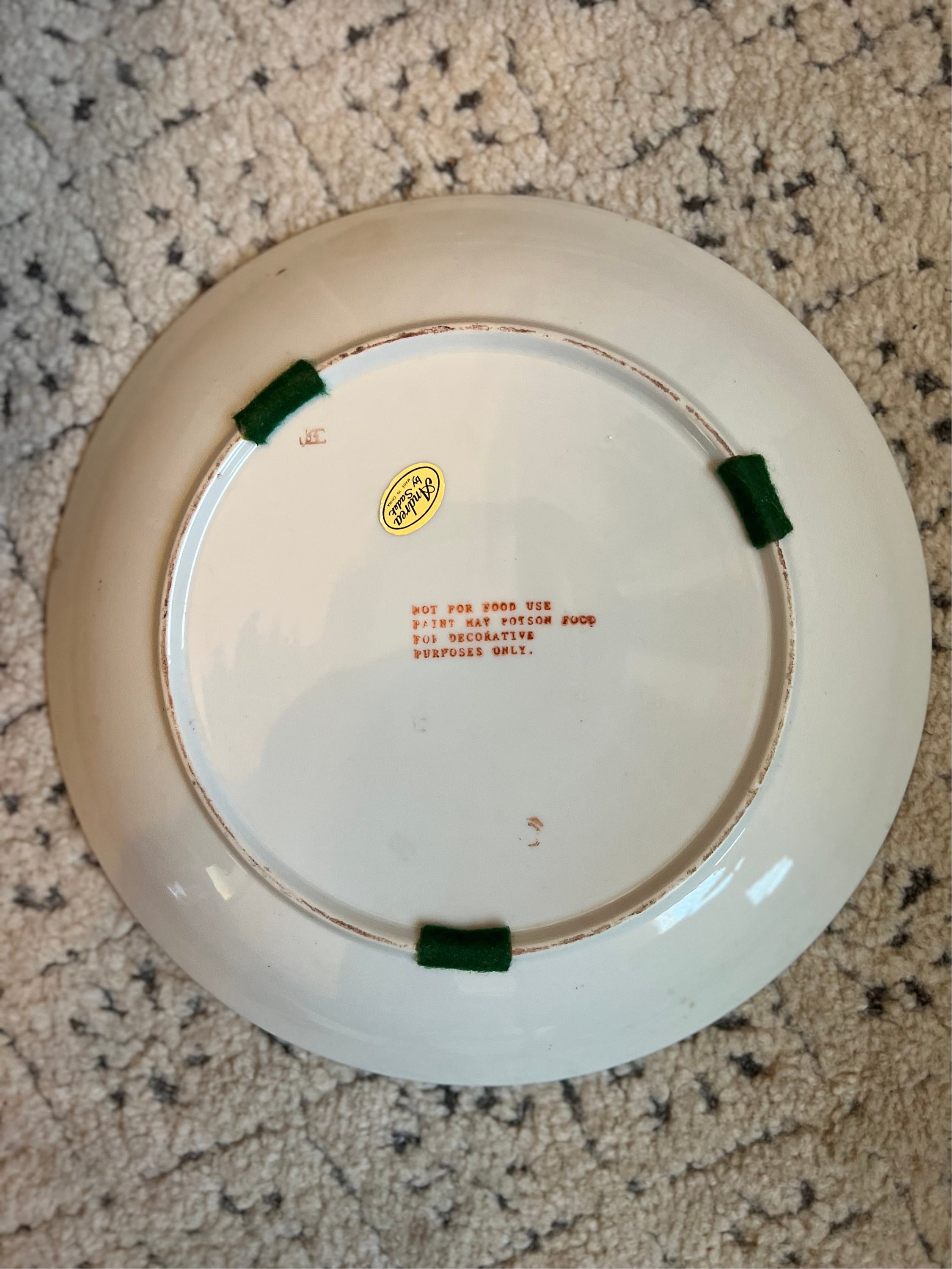 Vintage Andrea by Sadek Decorative Plate - Etsy