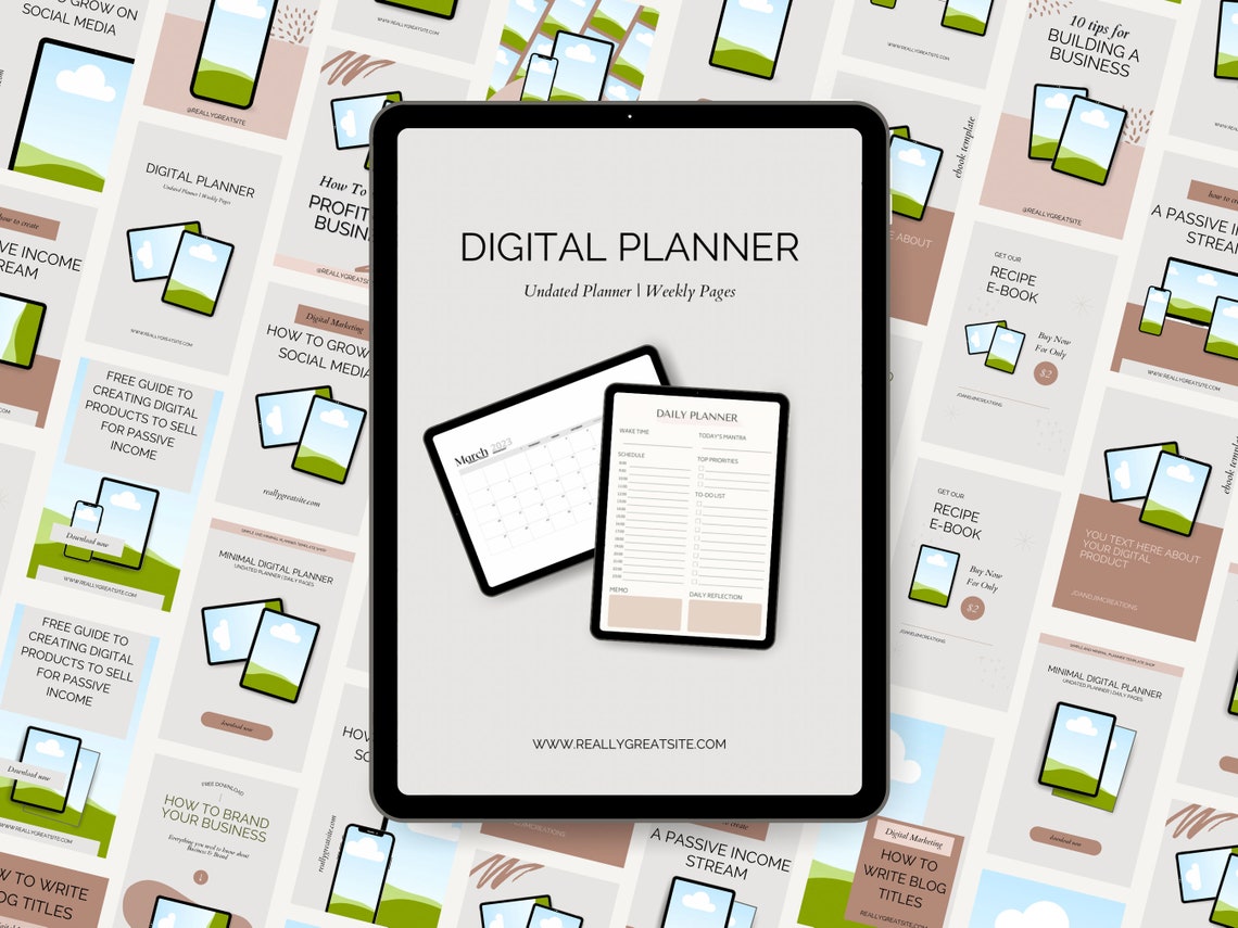 Pinterest Pin Templates Bundle for Canva Pin Template for Social Media ...