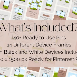 Pinterest Pin Templates Bundle for Canva Pin Template for Social Media ...