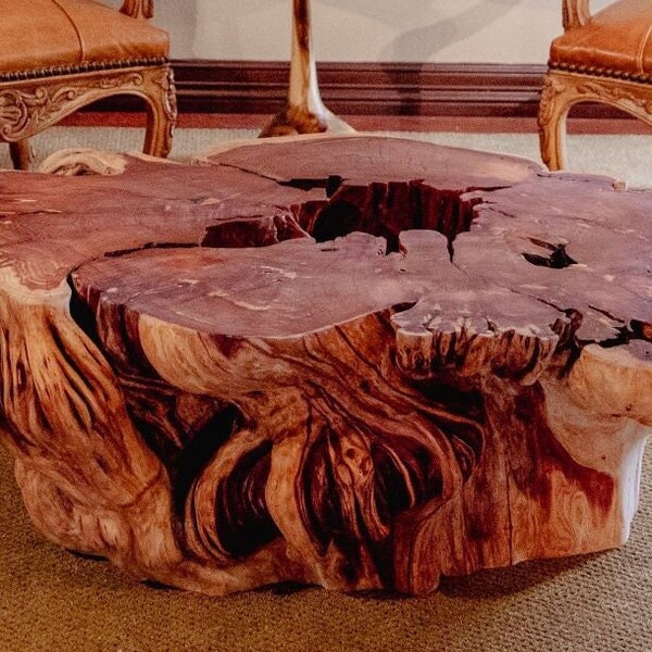 Burl Wood Table - Etsy