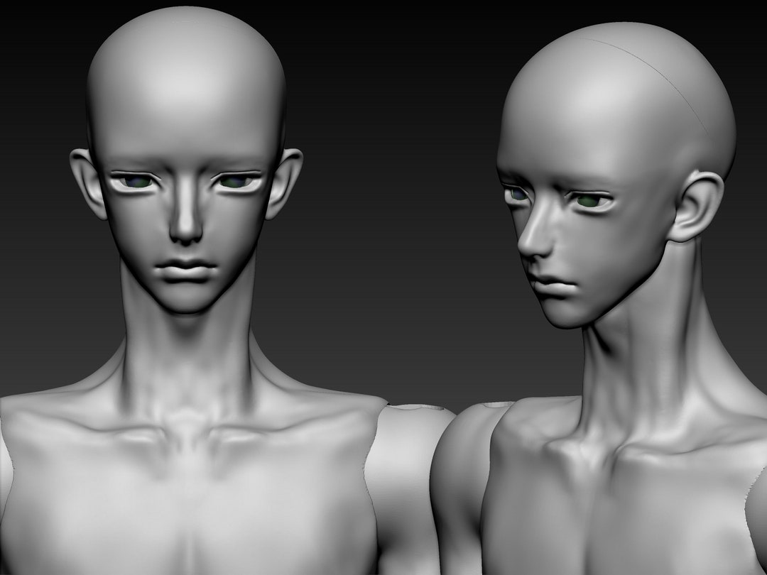 BJD Head Ball Jointed Doll Male 3d Stl for Print - Etsy