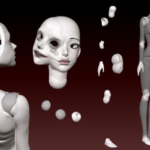 BJD Girl Doll Inspired -tomie by Junji Ito- Doll 3d Art Stl for Print ...