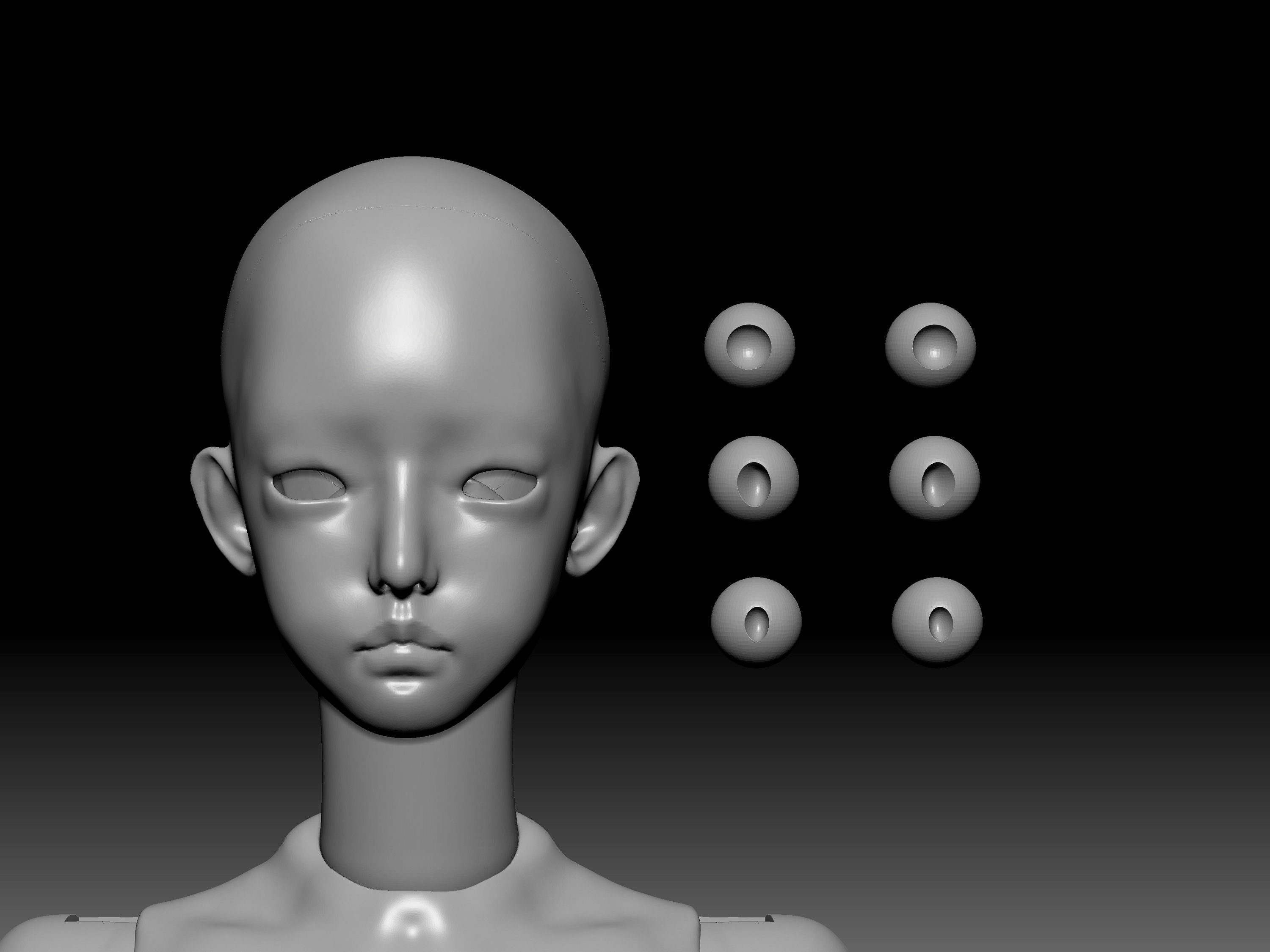 Bjd Female Model Girl Stl 3d for Print Juliette Art Doll - Etsy