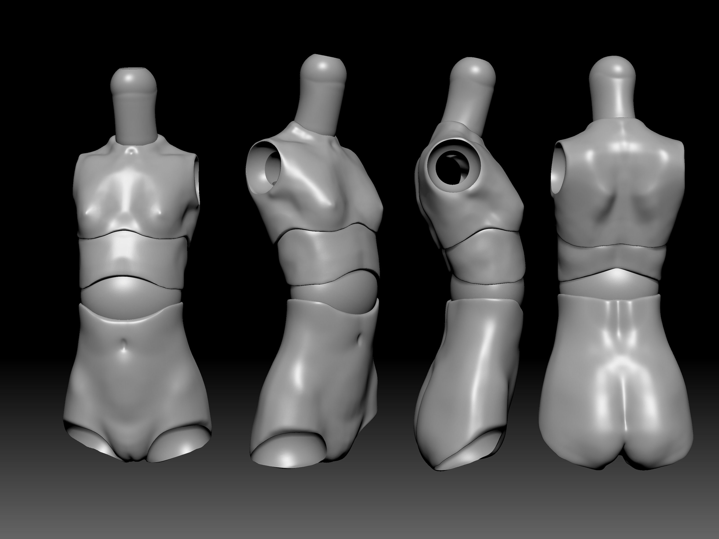 Bjd Female Model Girl Stl 3d for Print Juliette Art Doll - Etsy