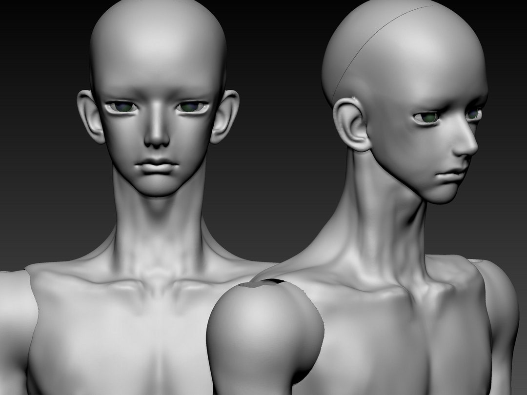 BJD Head Ball Jointed Doll Male 3d Stl for Print - Etsy