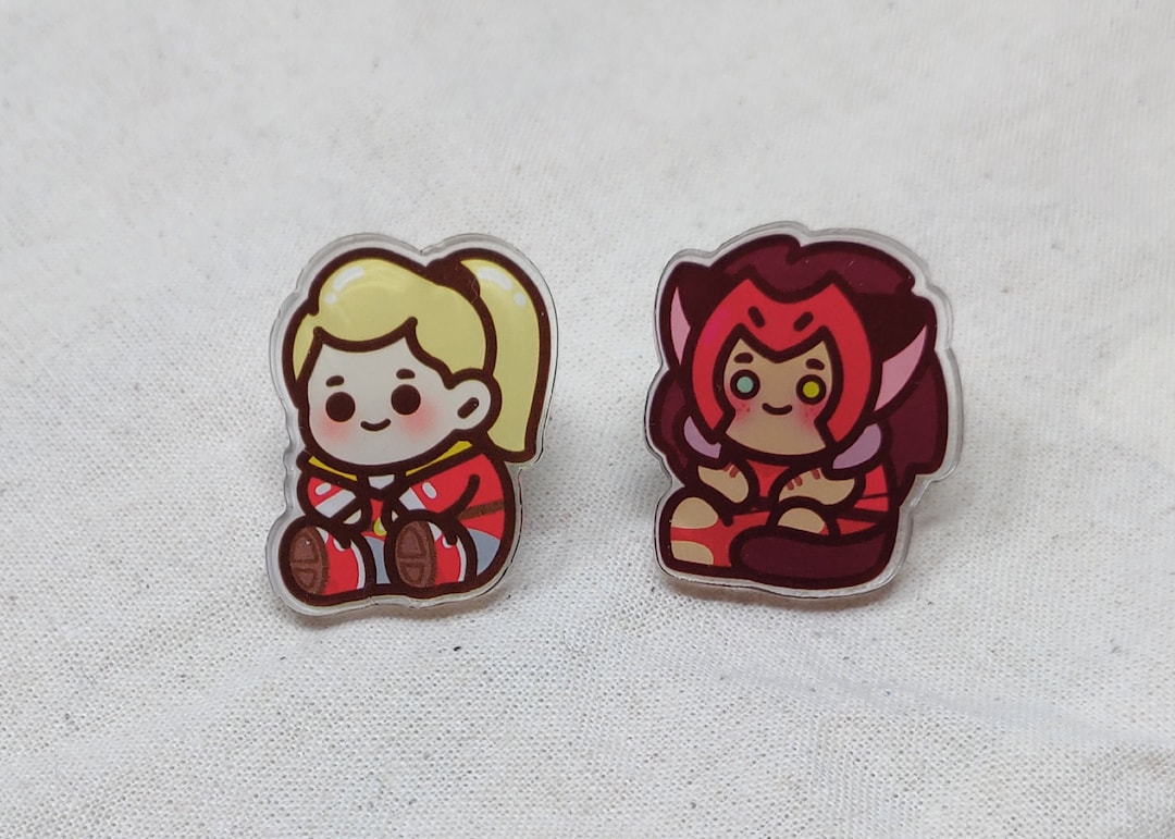 Catra and Adora Acrylic Pins - Etsy