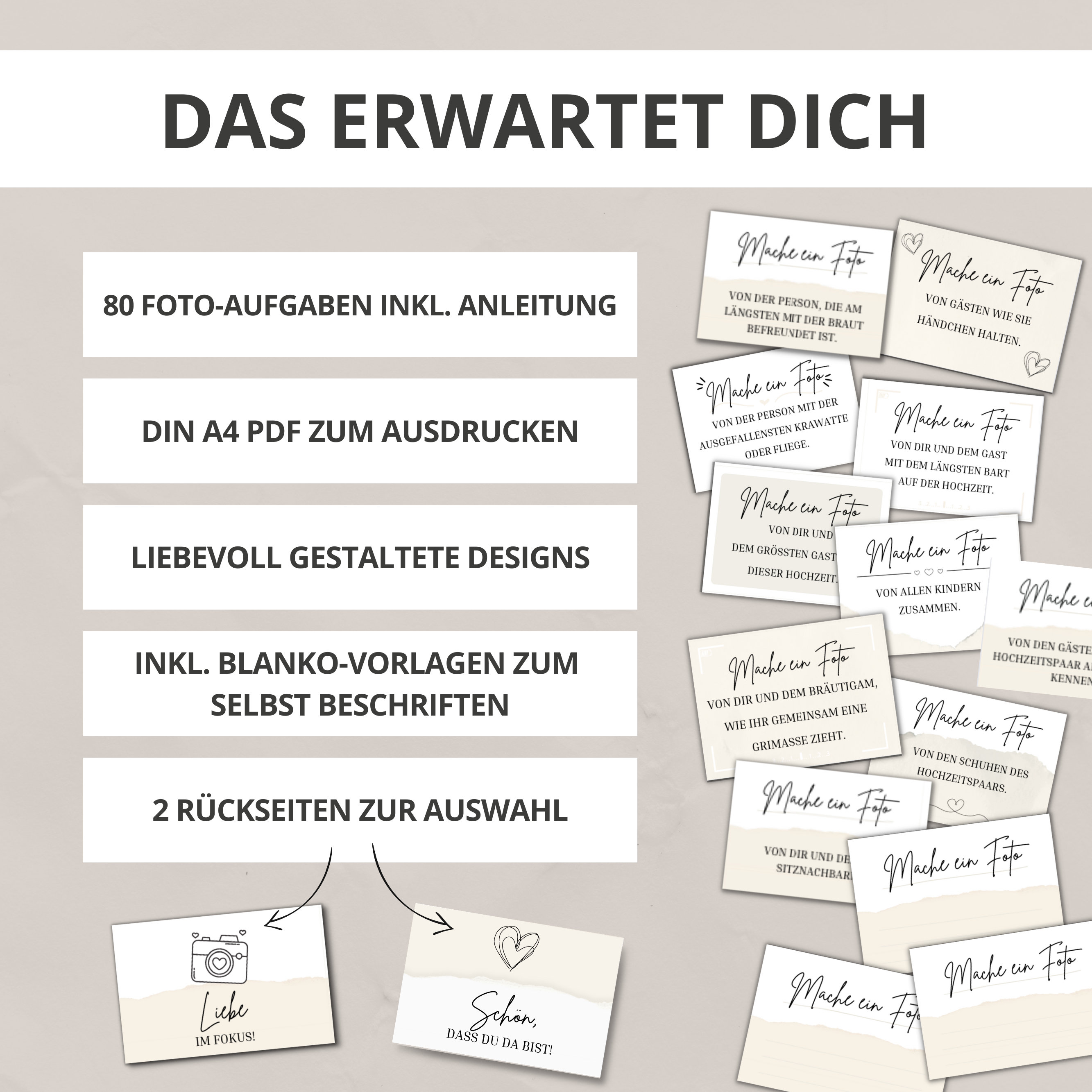 Fotoaufgaben Hochzeit Vorlage Pdf
