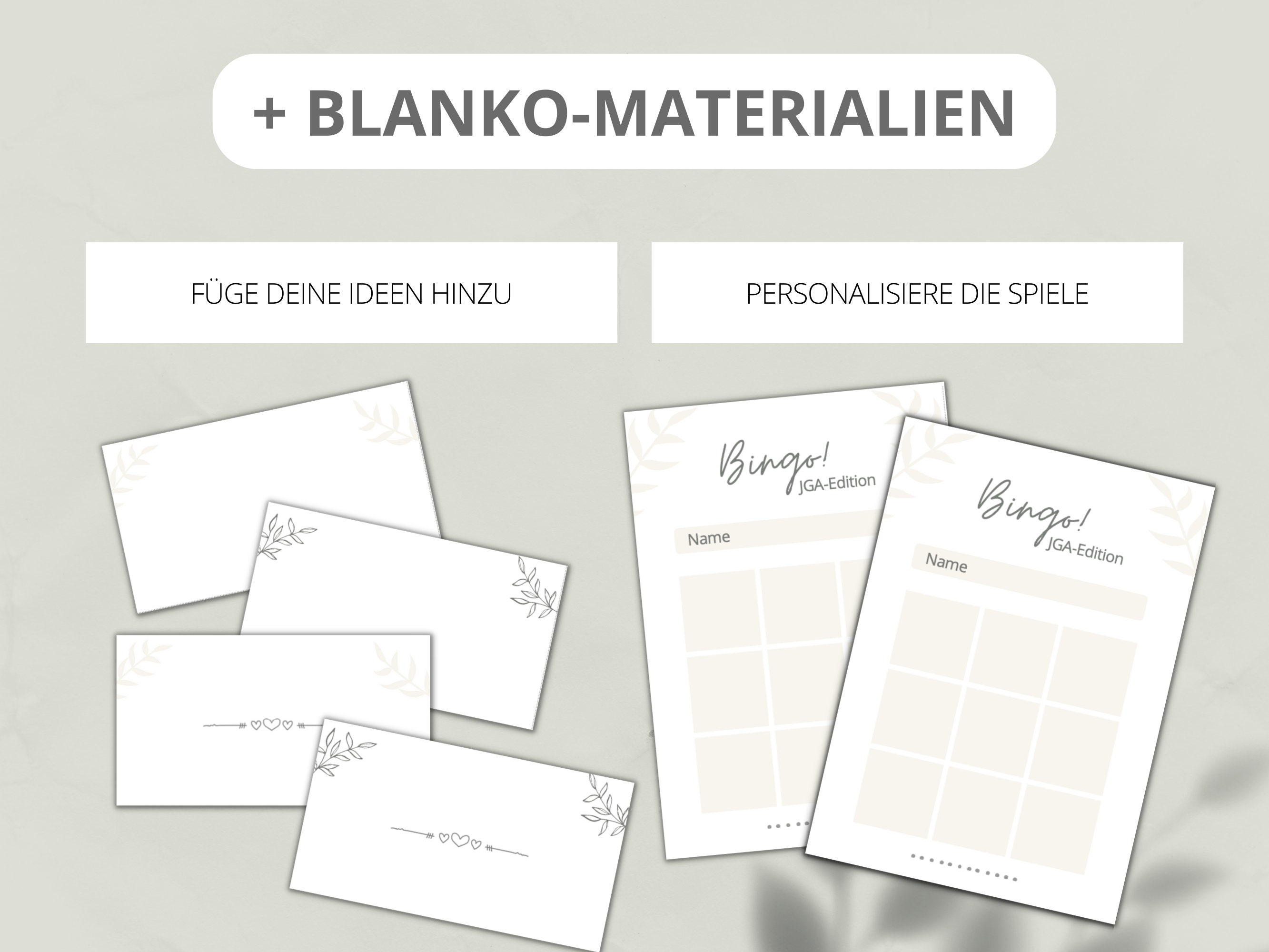 10 JGA Games Set as a High-quality Print to Your Home JGA Tasks Bingo ...