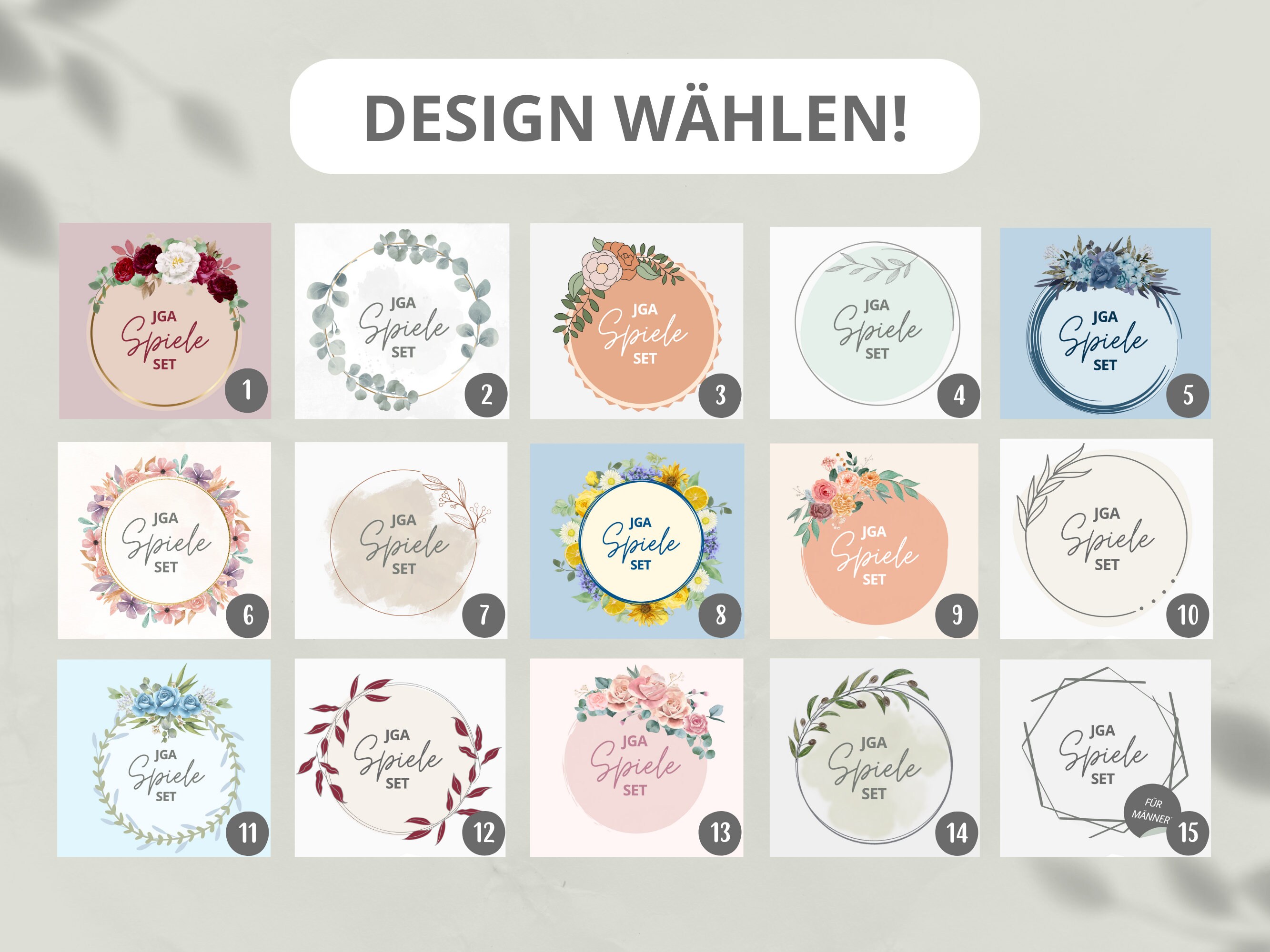 10 JGA Games Set as a High-quality Print to Your Home JGA Tasks Bingo ...