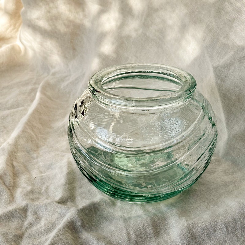 Round Glass Vase - Etsy