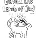 Lamb of God Coloring Page for Children - Etsy