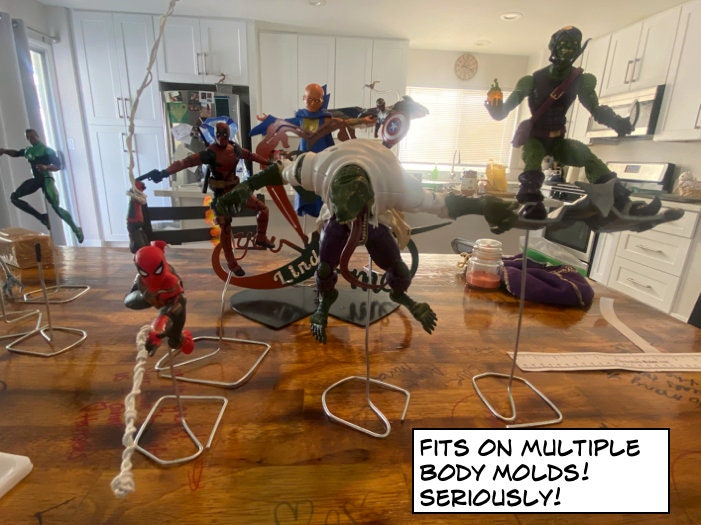 1/12 Metal Action Figure Flight Stand 3-4 Pack - Etsy