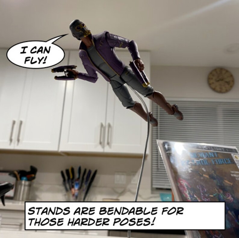 1/12 Metal Action Figure Flight Stand 3-4 Pack - Etsy