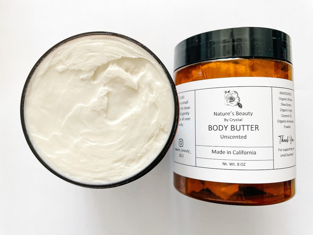 BODY BUTTER ORGANIC Whipped Shea Butter for Body Butter for Mom Gift ...