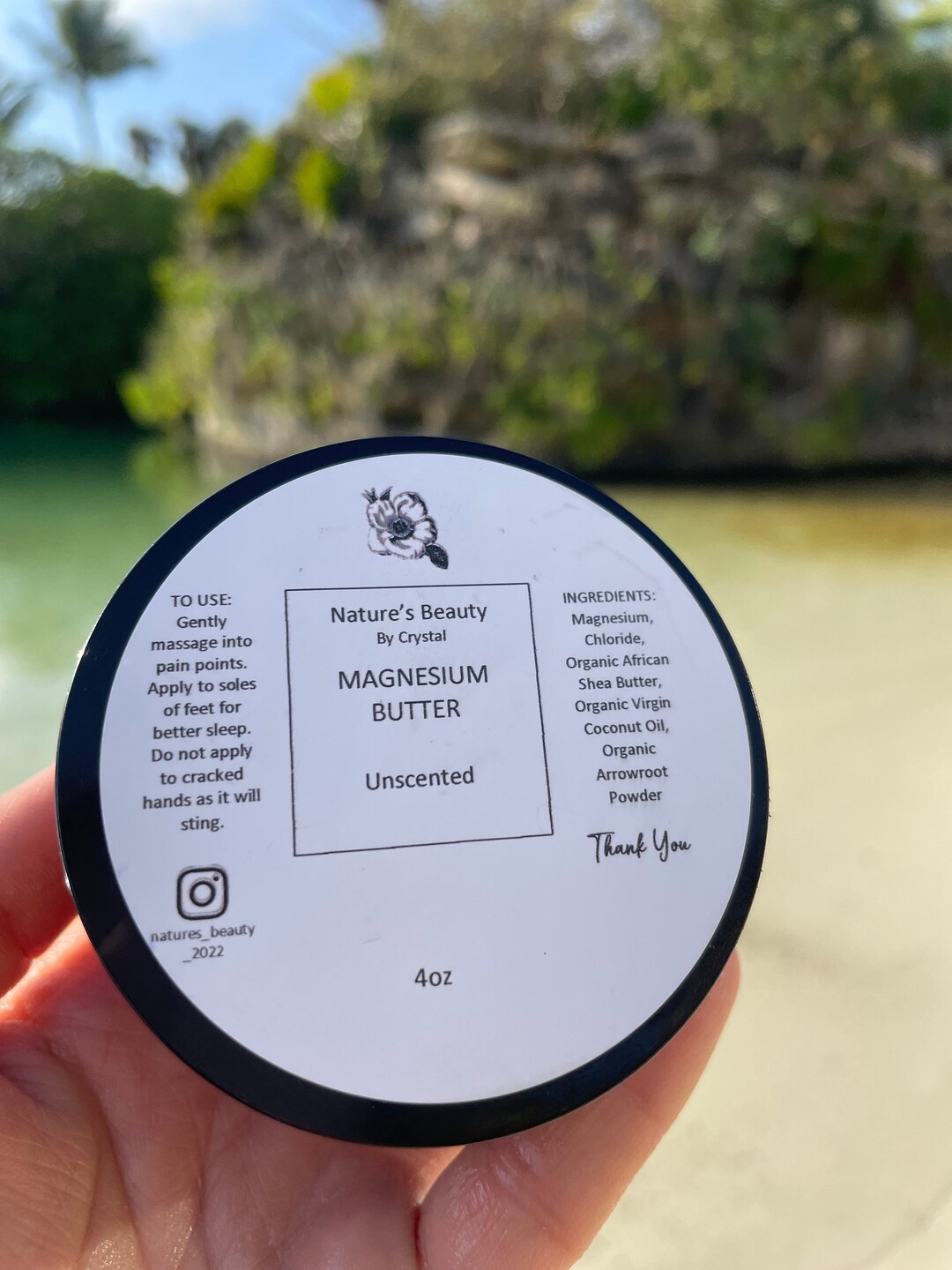 ORGANIC MAGNESIUM BUTTER Body Cream Lotion Whipped Shea Butter - by ...