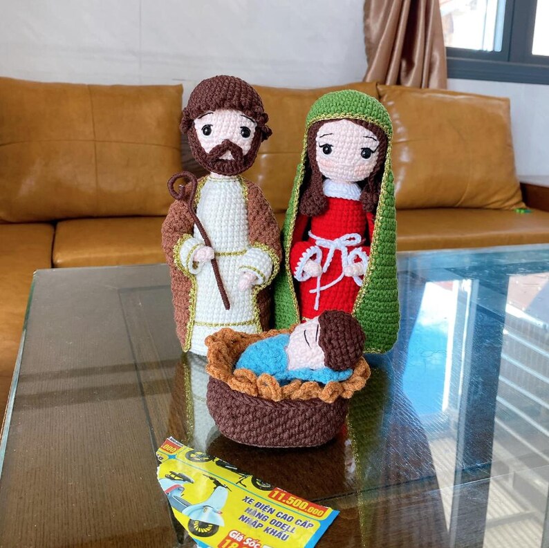 Nativity Doll Set Holy Family of Nazareth With Joseph, Mary & Baby ...