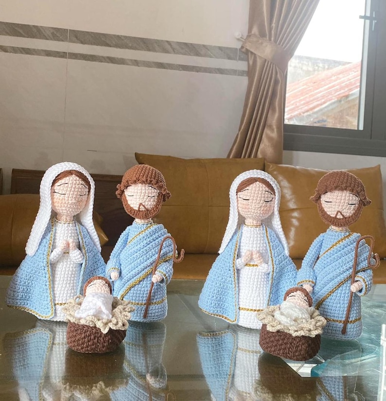 Nativity Doll Set Holy Family of Nazareth With Joseph, Mary & Baby ...