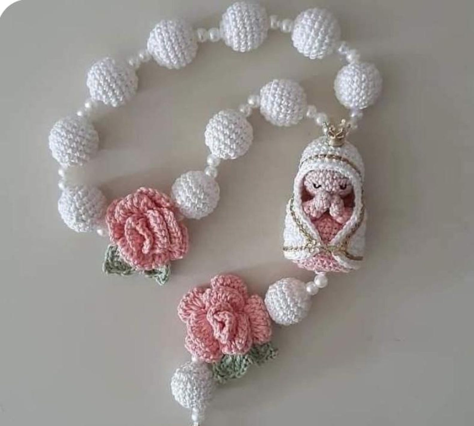 Handmade Crochet Rosary Elegant and Meaningful Prayer Beads - Etsy