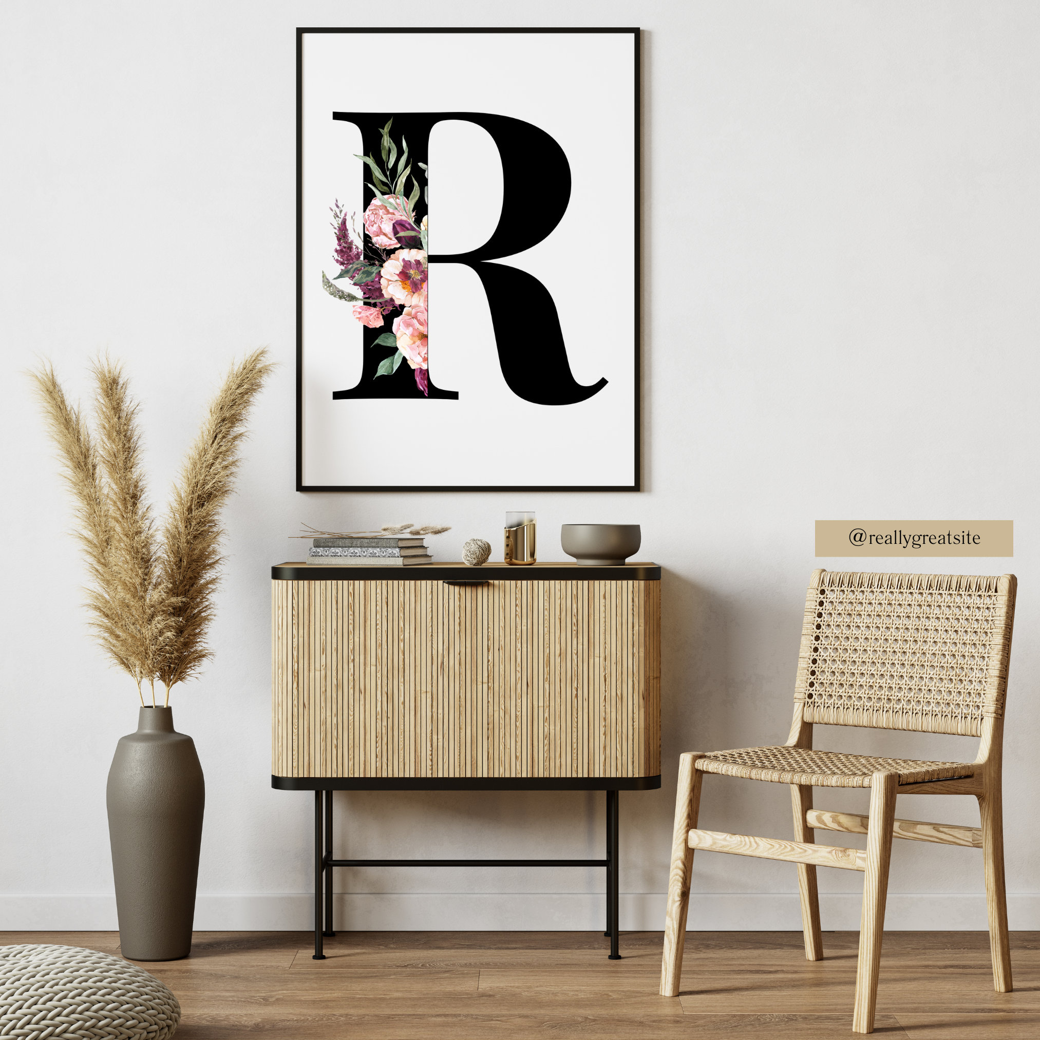 Vintage Floral Alphabet Set Png-letters for Bouquet Invites Decoration ...