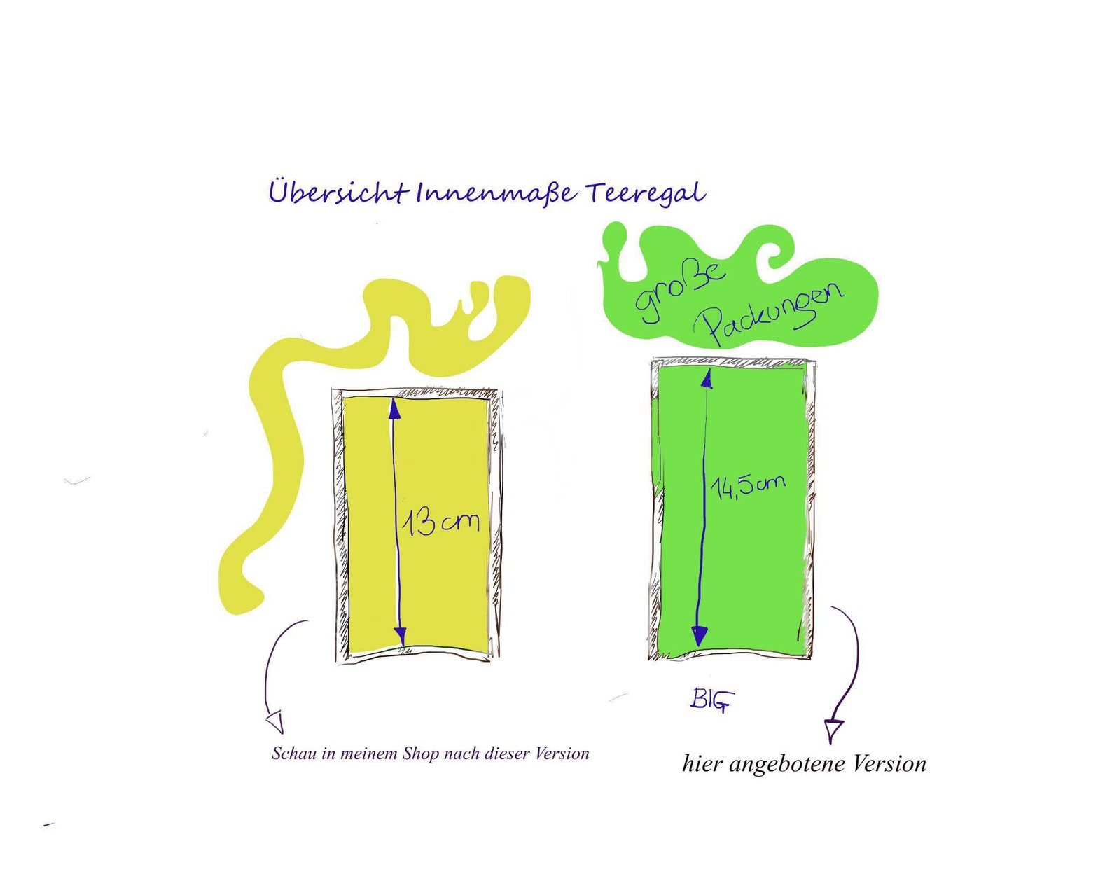 Wooden Tea Rack for Larger Packs of Tea Organizer Box and Tea - Etsy