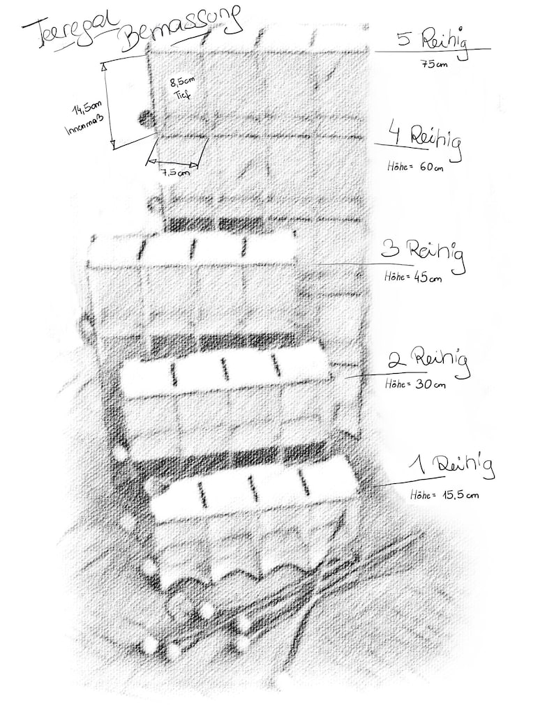 Wooden Tea Rack for Larger Packs of Tea Organizer Box and Tea - Etsy