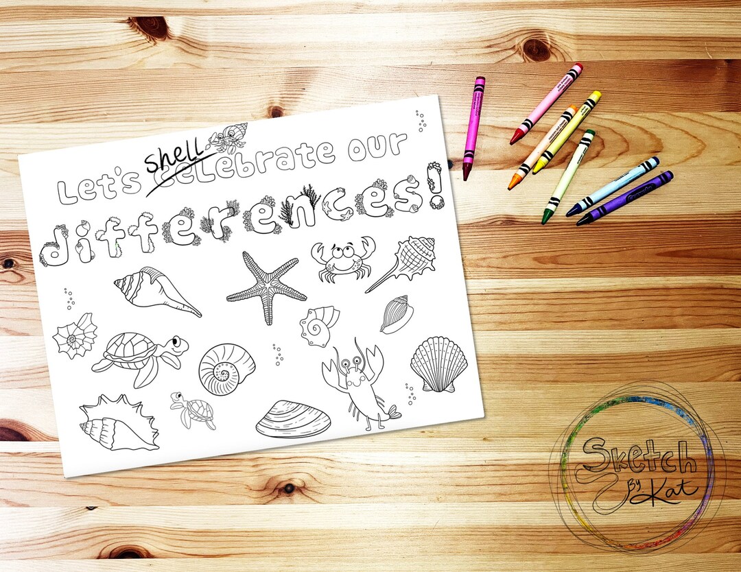 Celebrate Our Differences | SEL Coloring Pages - Etsy