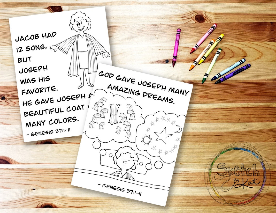 Bible Coloring Pages | Genesis | Set of 15 - Etsy
