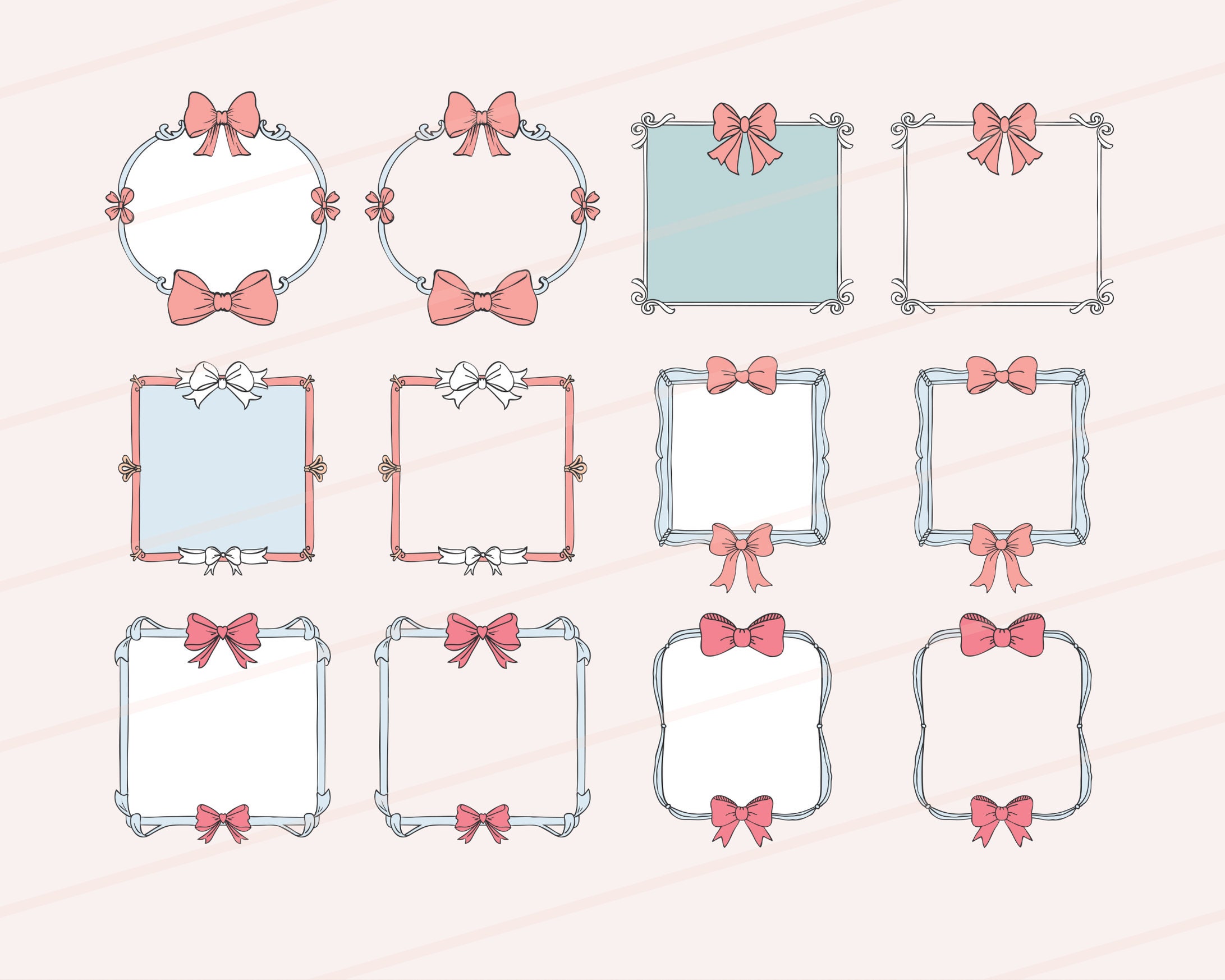 Bow Frames Decorative Borders Clipart Frames Fairytale Fantasy ...
