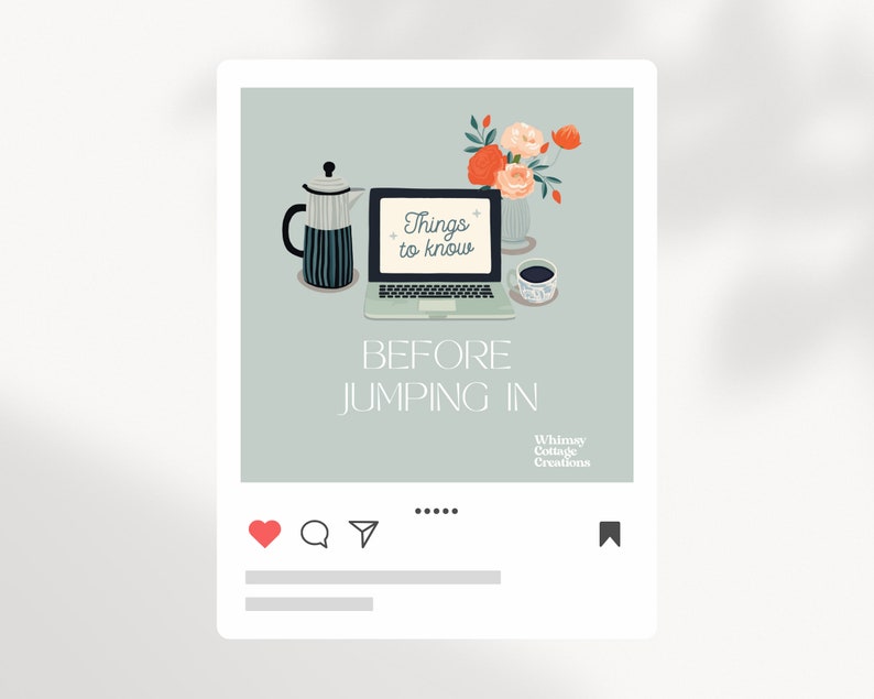 Business Posts Laptop Scene Canva Template Social Media Posts - Etsy