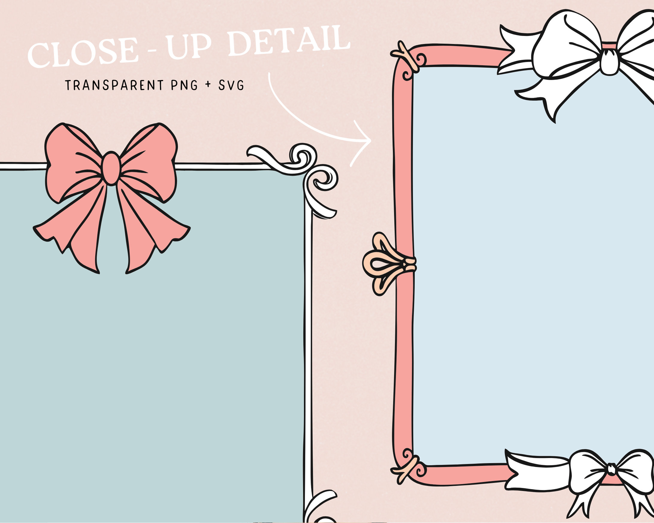 Bow Frames Decorative Borders Clipart Frames Fairytale Fantasy ...