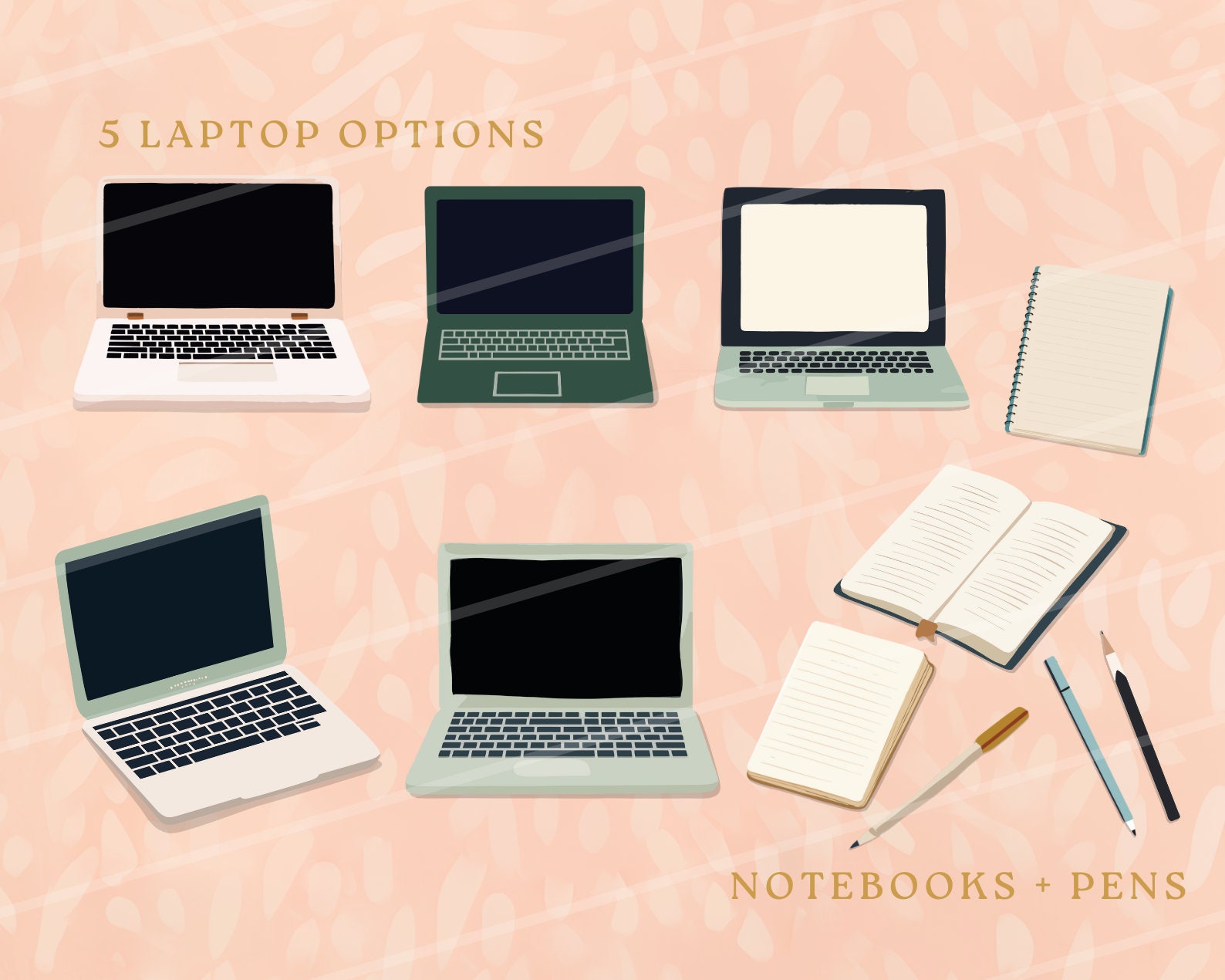 Cozy Laptop Scene Creator, PNG Clipart Set (digital Download) - Etsy