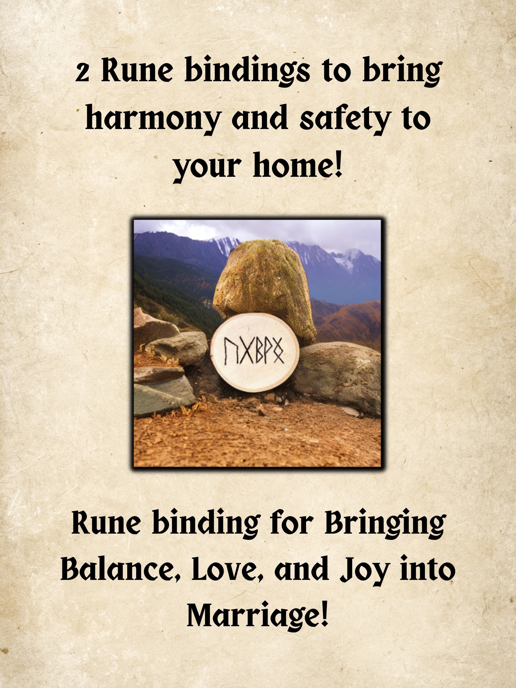 Bind Rune Set Household Harmony Set 2 Bind Runes Combo - Etsy