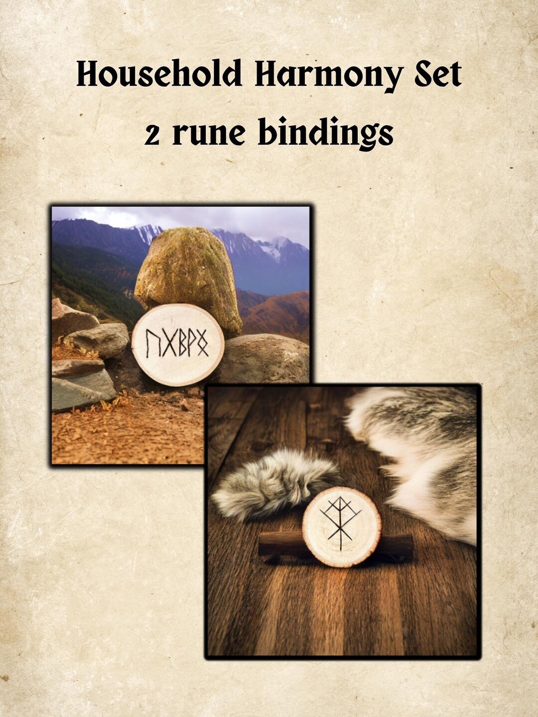 Bind Rune Set Household Harmony Set 2 Bind Runes Combo - Etsy